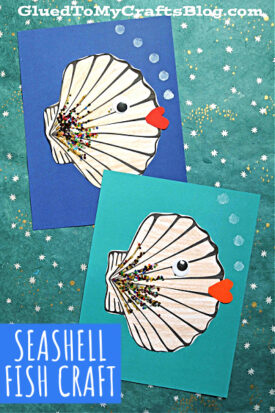 Paper Seashell Fish Craft Idea