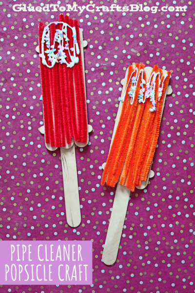 Craft Stick & Pipe Cleaner Popsicles