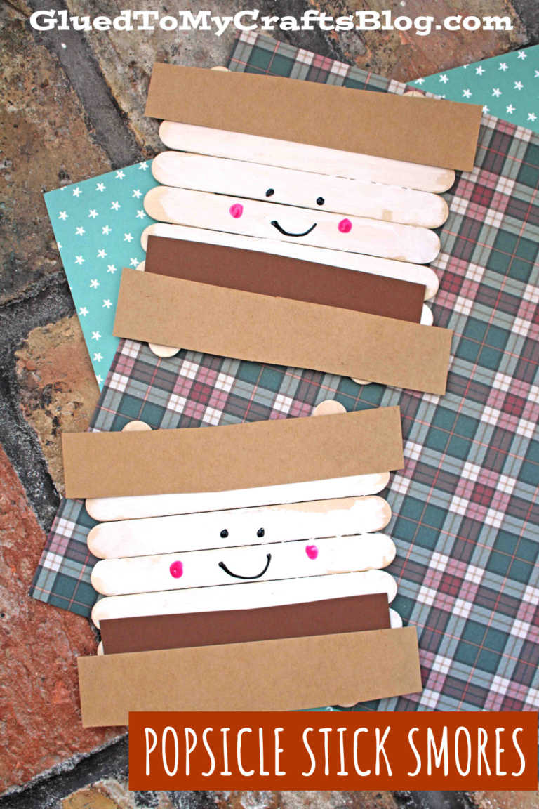 Popsicle Stick Smores Craft