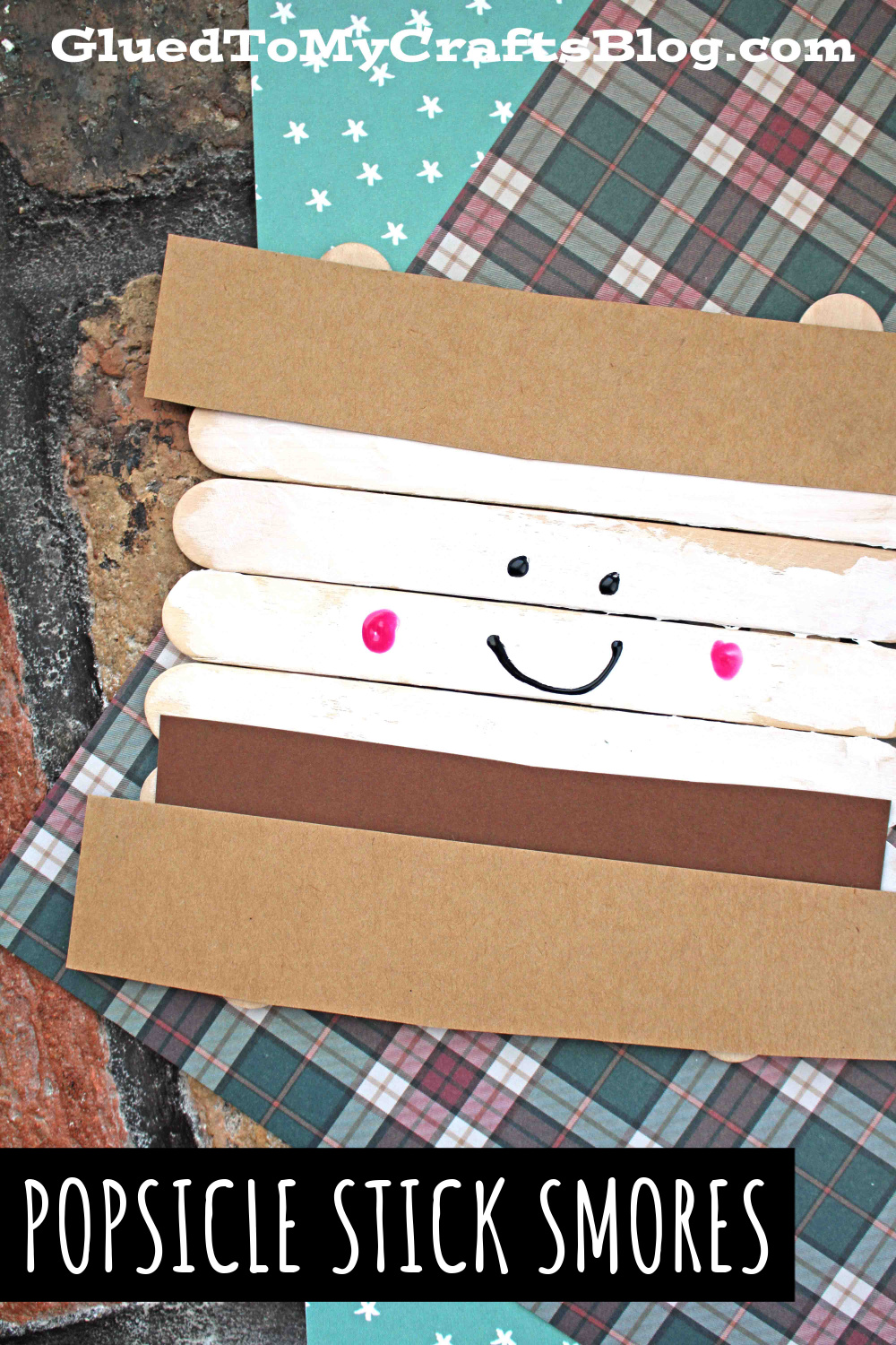 Popsicle Stick Smores Craft