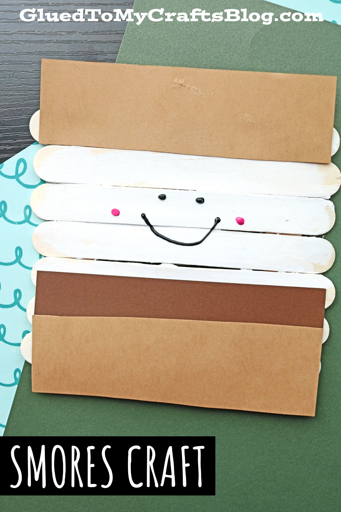 Popsicle Stick Smores Craft