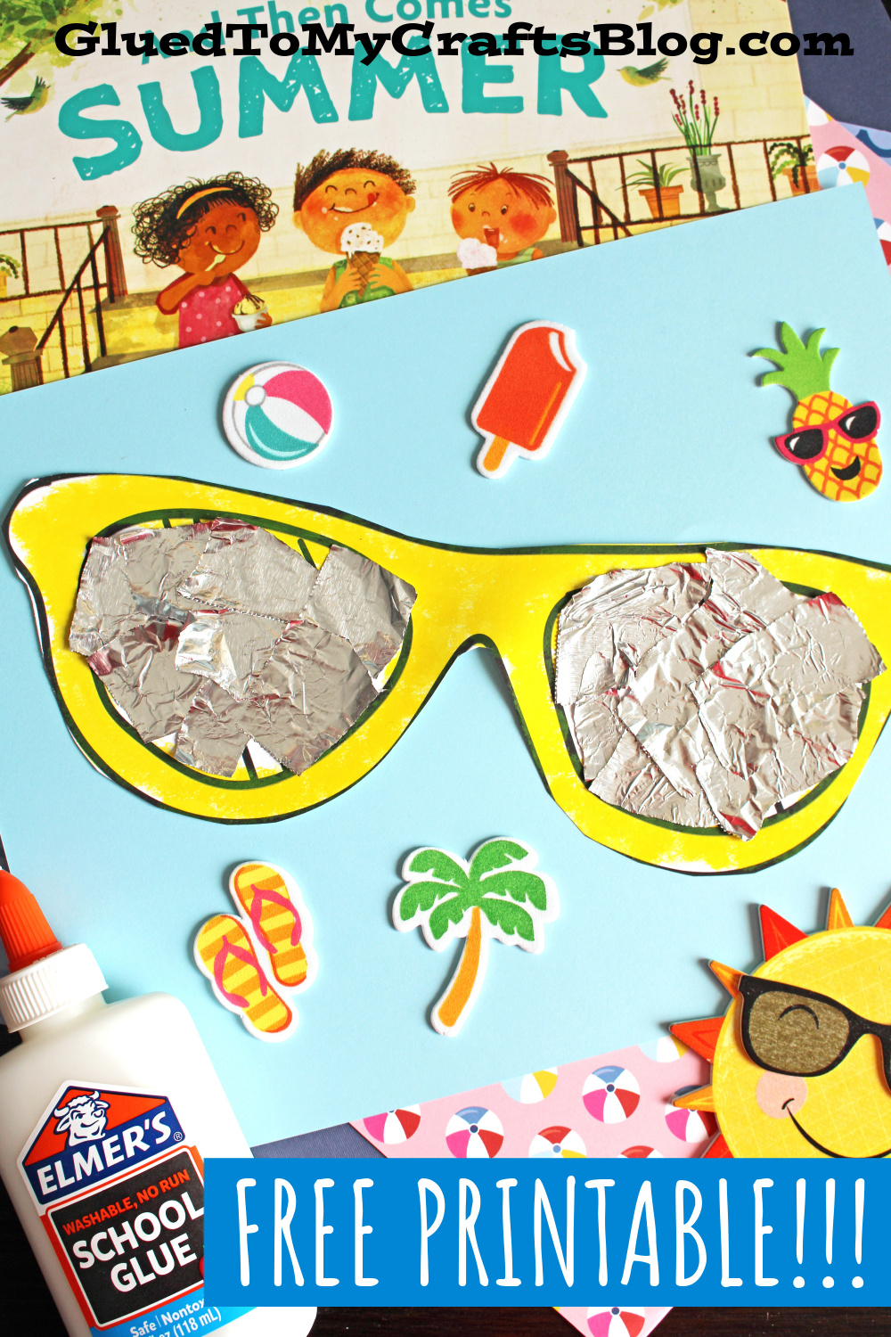 Mixed Media Sunglasses Craft For Kids