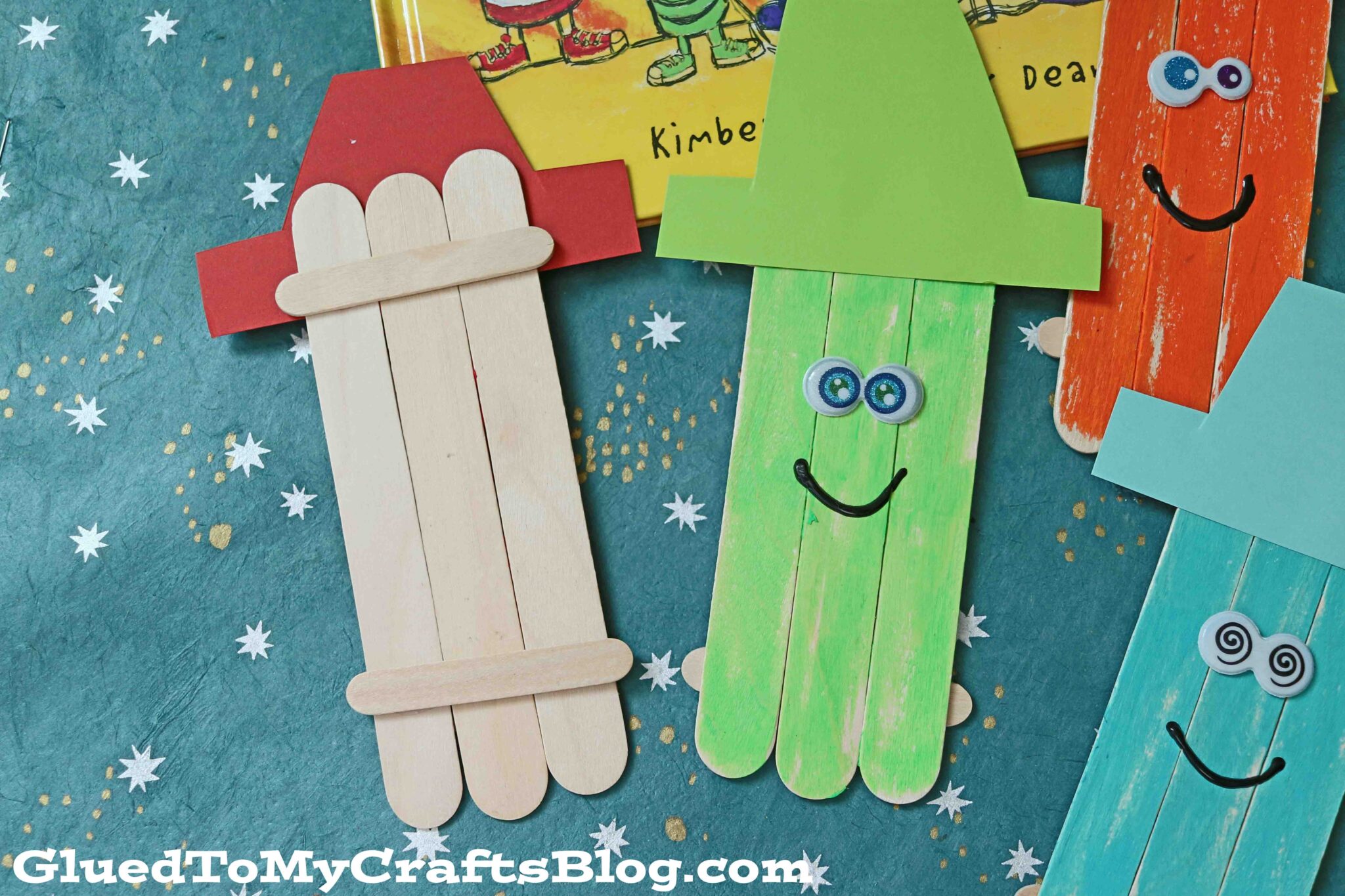 Popsicle Stick Crayon Friends