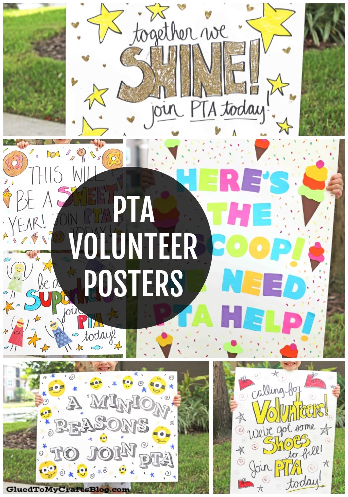 PTA Volunteer Posters Roundup