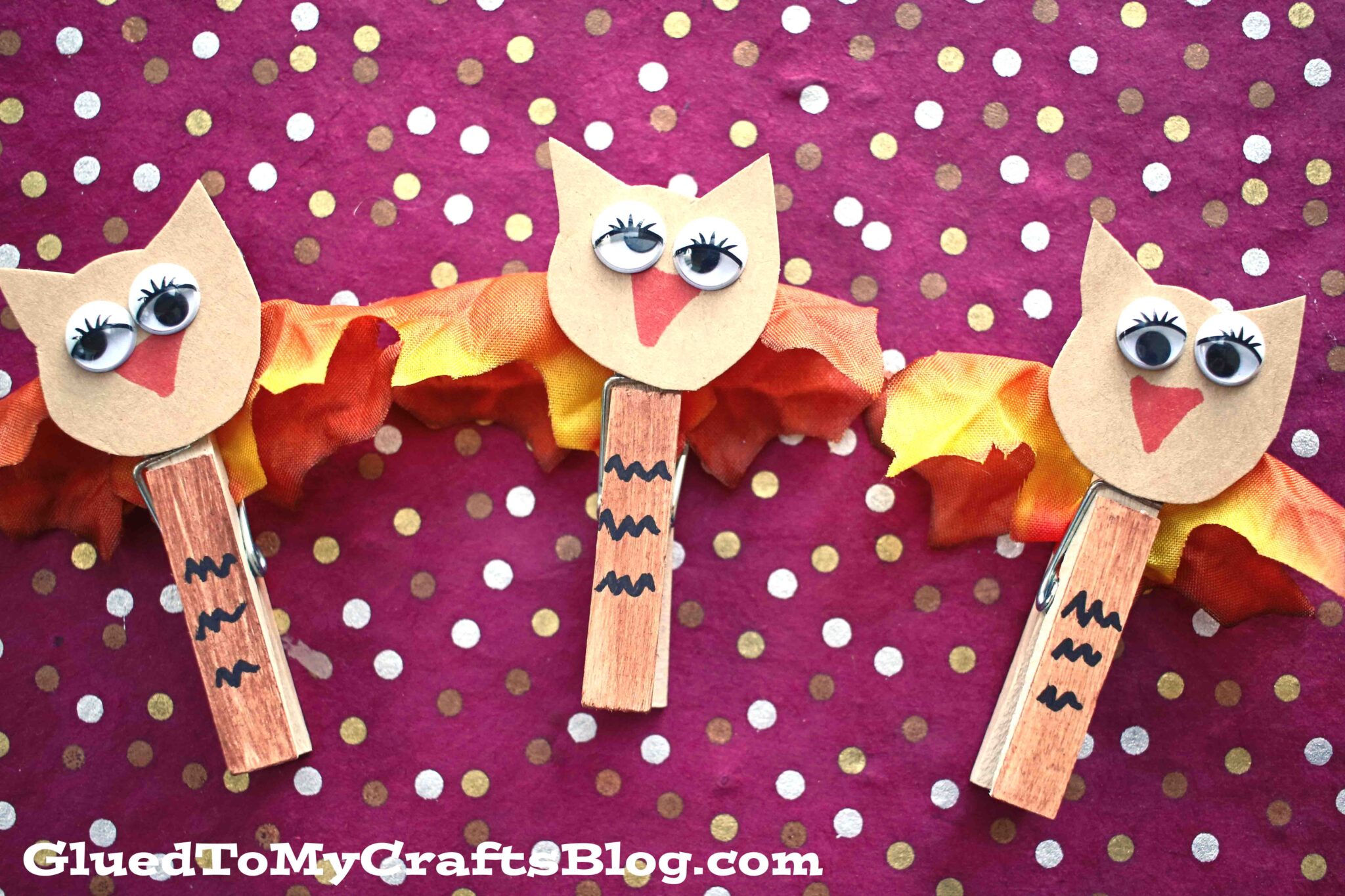 Clothespin Owl Puppet Craft Idea For Fall