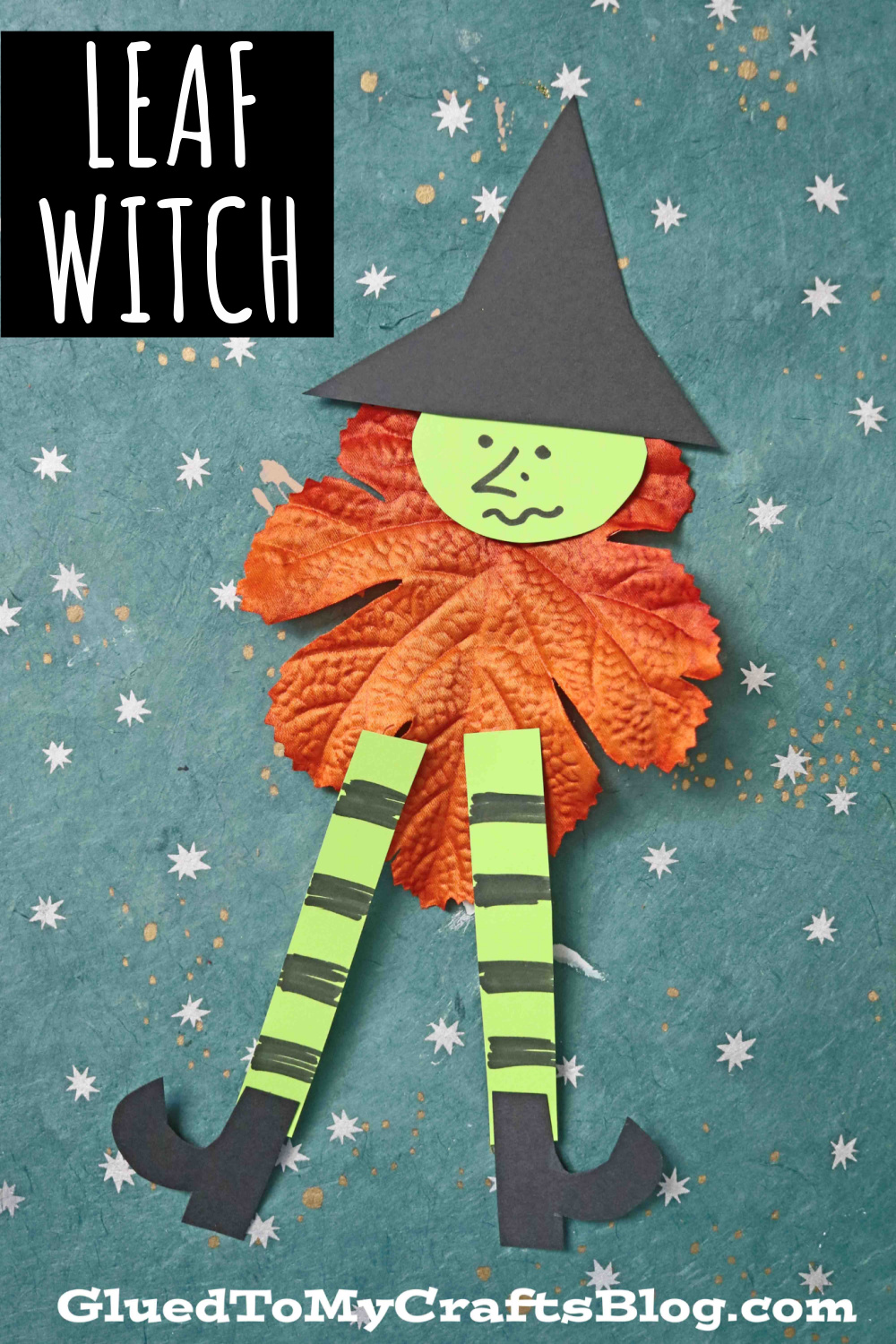Crafty Leaf Witches For Halloween