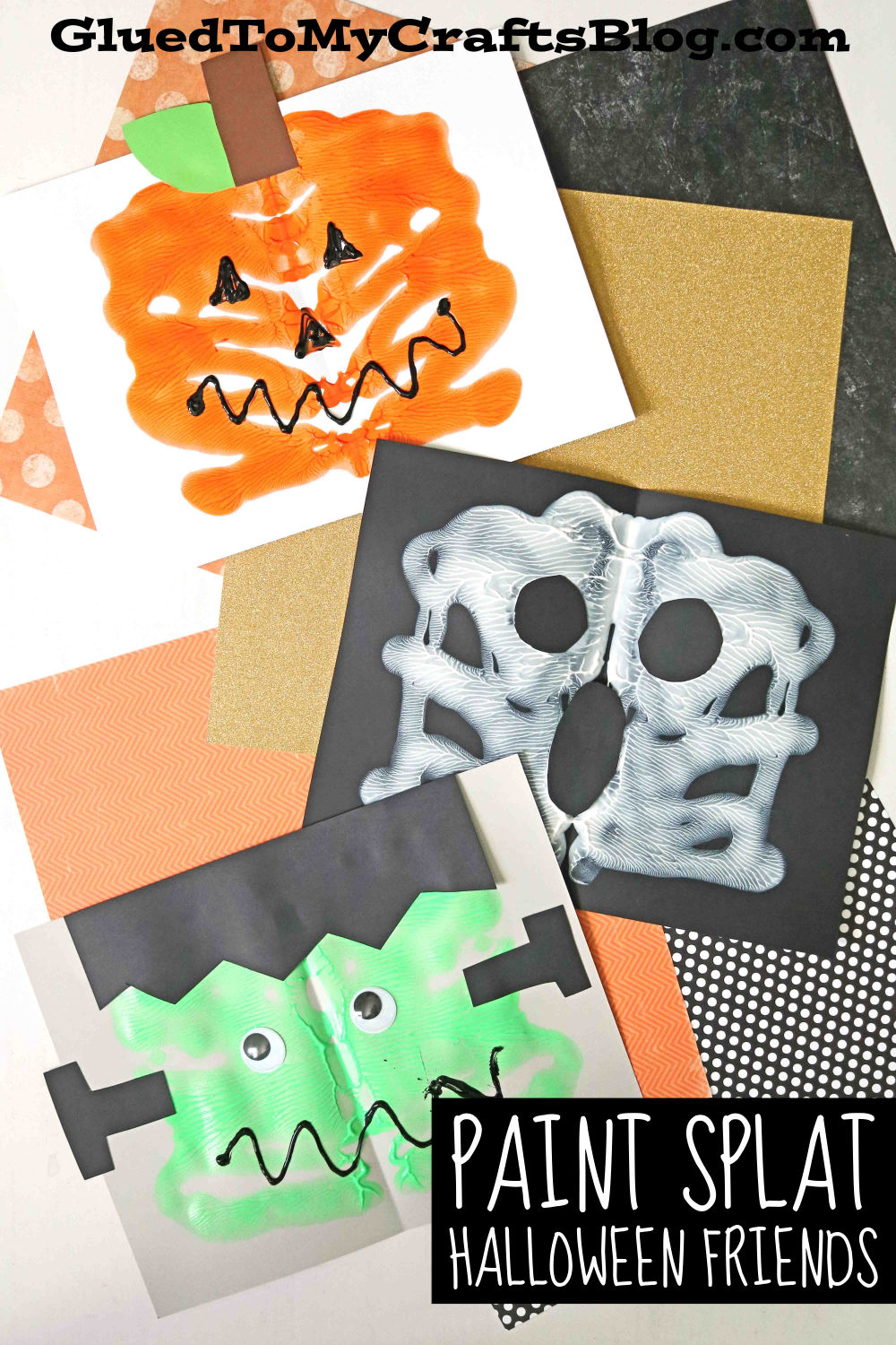 Paper & Paint Splat Halloween Friends