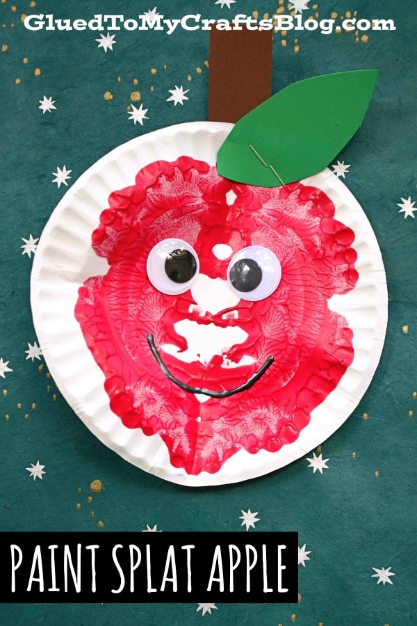 Paper Plate & Paint Splat Apples