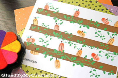 Thumbprint Pumpkin Patch Craft
