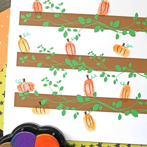 Thumbprint Pumpkin Patch Craft