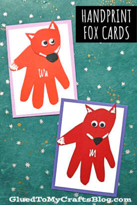 Handprint Fox Craft Idea For Kids