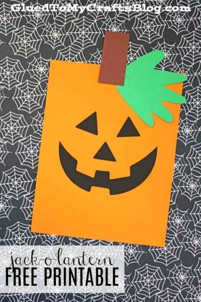 Handprint Jack-O-Lantern Keepsake