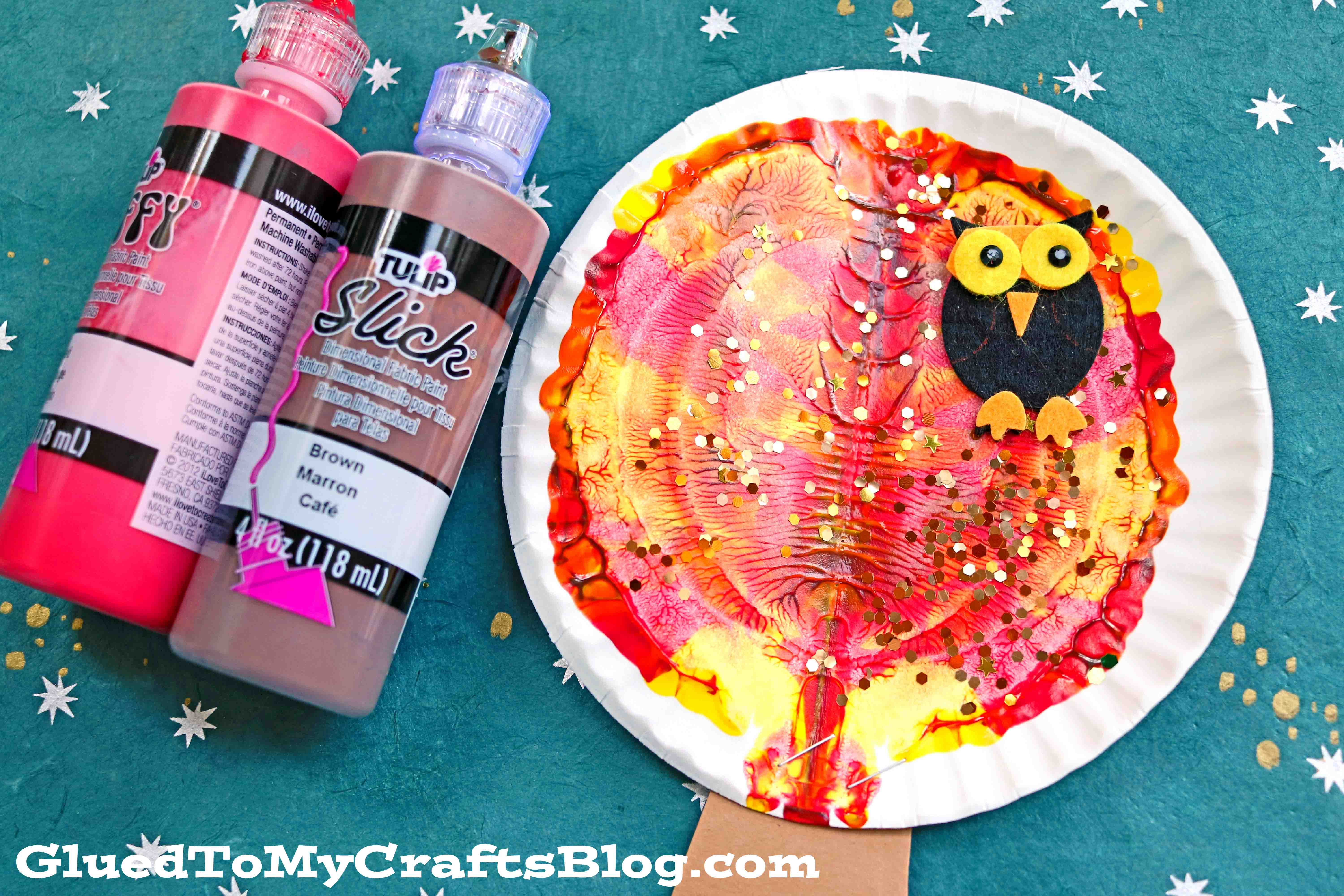 Paint Splat Tree Craft Idea For Kids