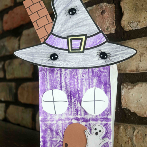 Paper Bag Haunted House Craft