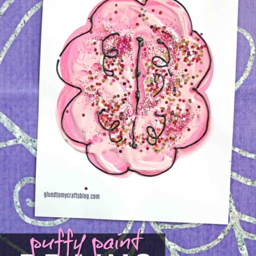 Puffy Paint Brains Craft On Paper