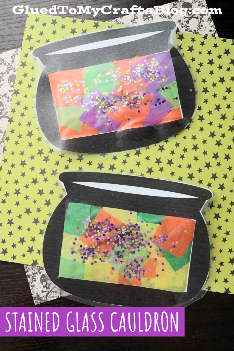 Stained Glass Witch Cauldron Craft