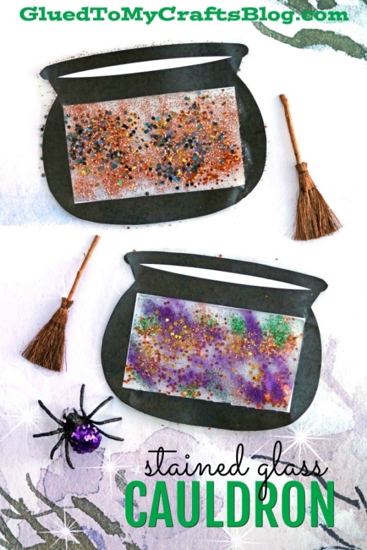 Stained Glass Witch Cauldron Craft