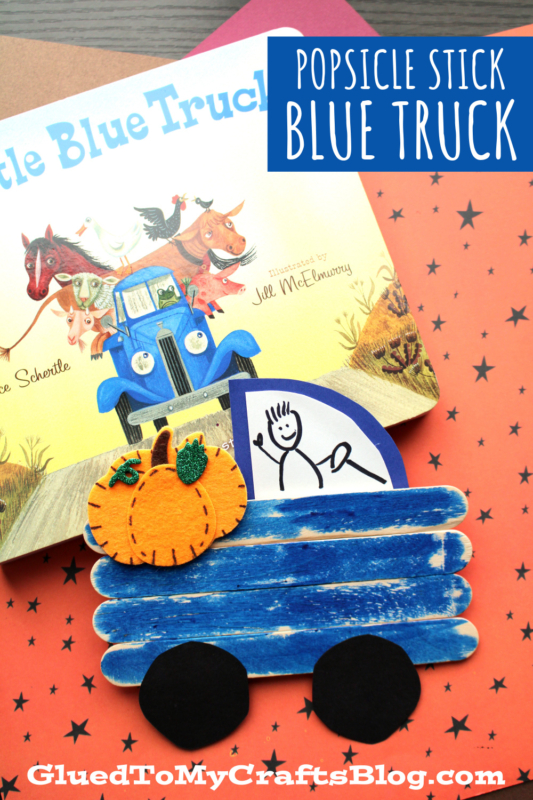 Popsicle Stick Little Blue Truck Craft