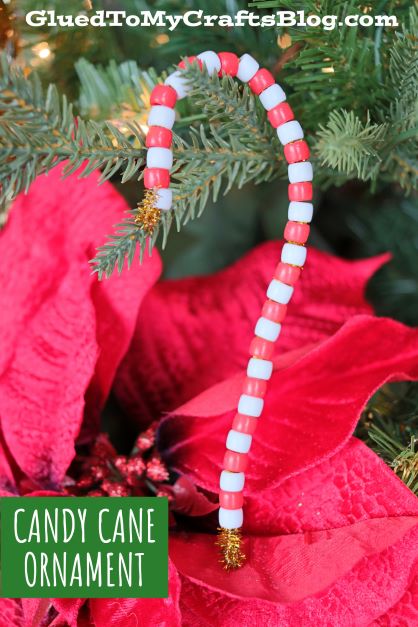 Beaded Candy Cane Ornaments