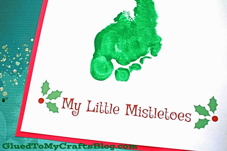 My Little Mistletoes - Footprint Keepsake