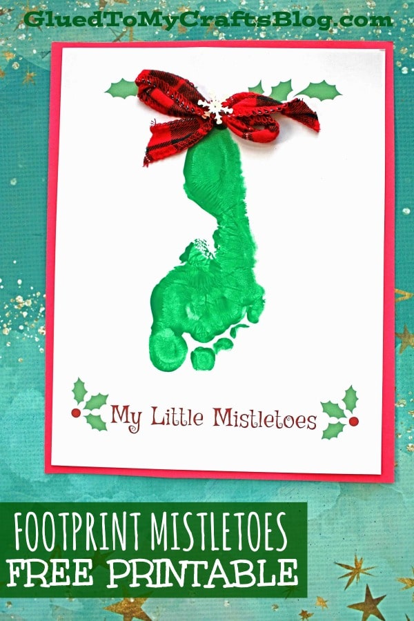 My Little Mistletoes - Footprint Keepsake
