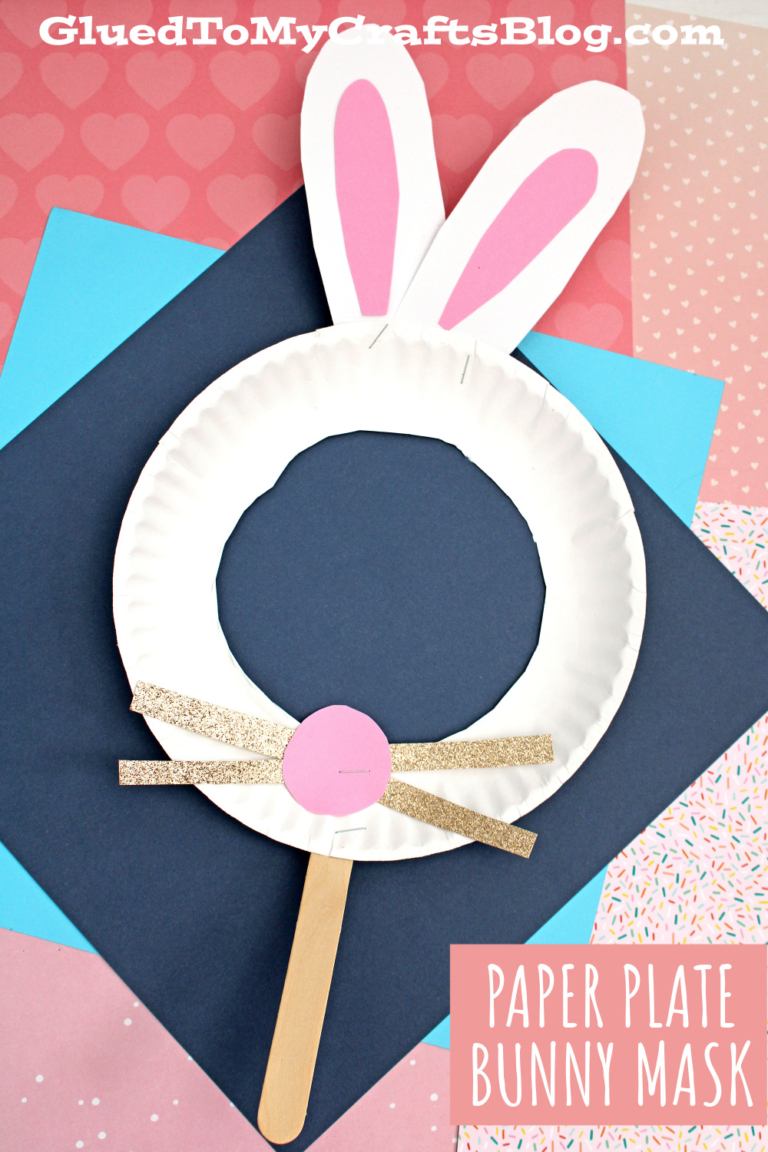 Paper Plate Unicorn Puppet Mask Craft Idea