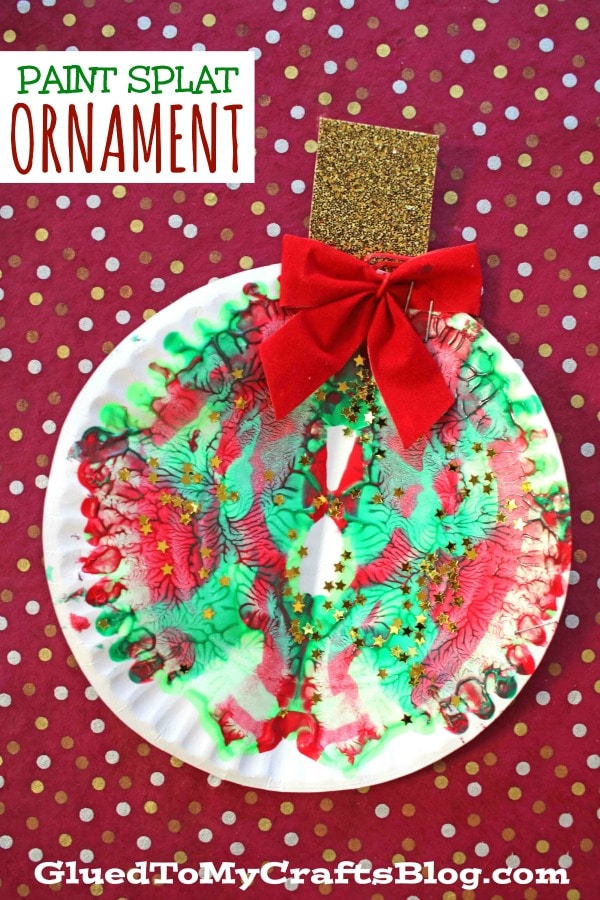 Paint Splat Christmas Ornaments