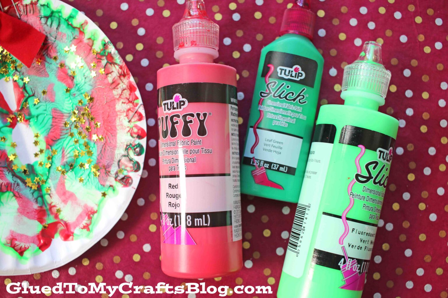 Paint Splat Christmas Ornament Craft Idea