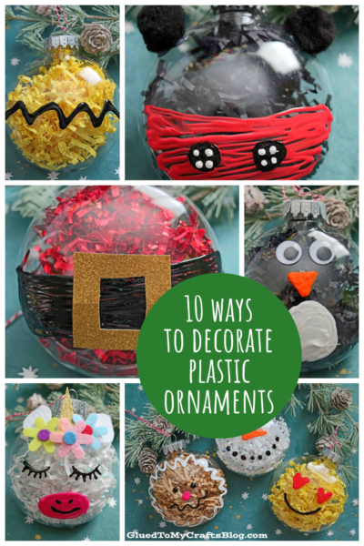 Super Easy Plastic Ornament Craft Ideas