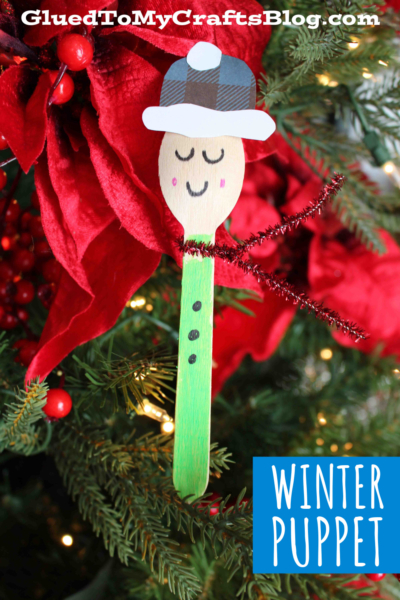 Winter Friend Puppets Made From Craft Spoons