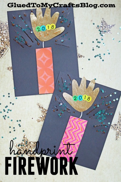 Paper Handprint Firework Craft
