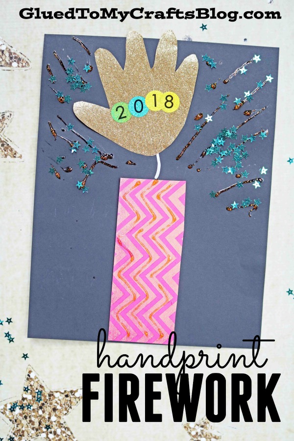 Paper Handprint Firework Craft