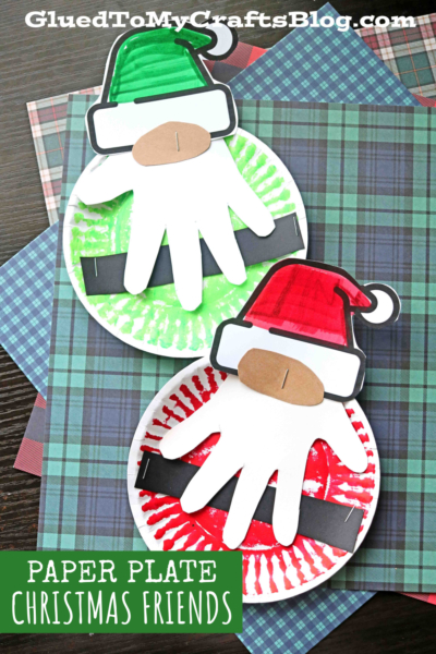 Paper Plate Christmas Gnome Craft Idea