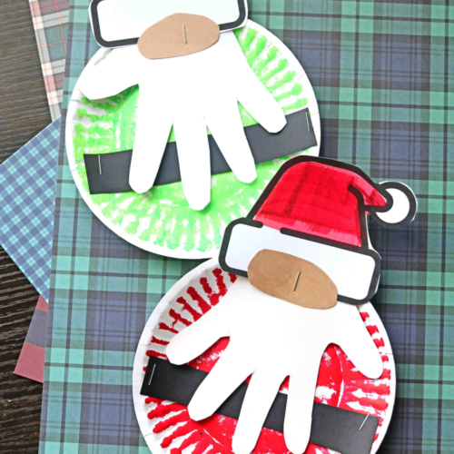 Paper Plate Christmas Gnome Craft Idea