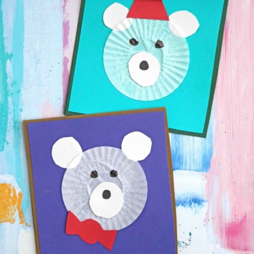 Paint Splat Yeti Face Craft Idea