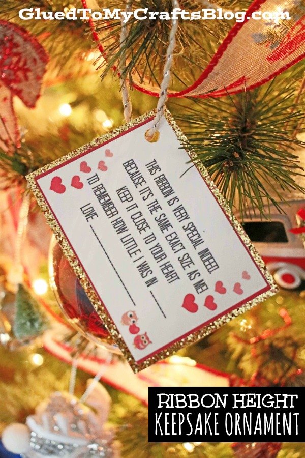 Ribbon Height Keepsake Ornament