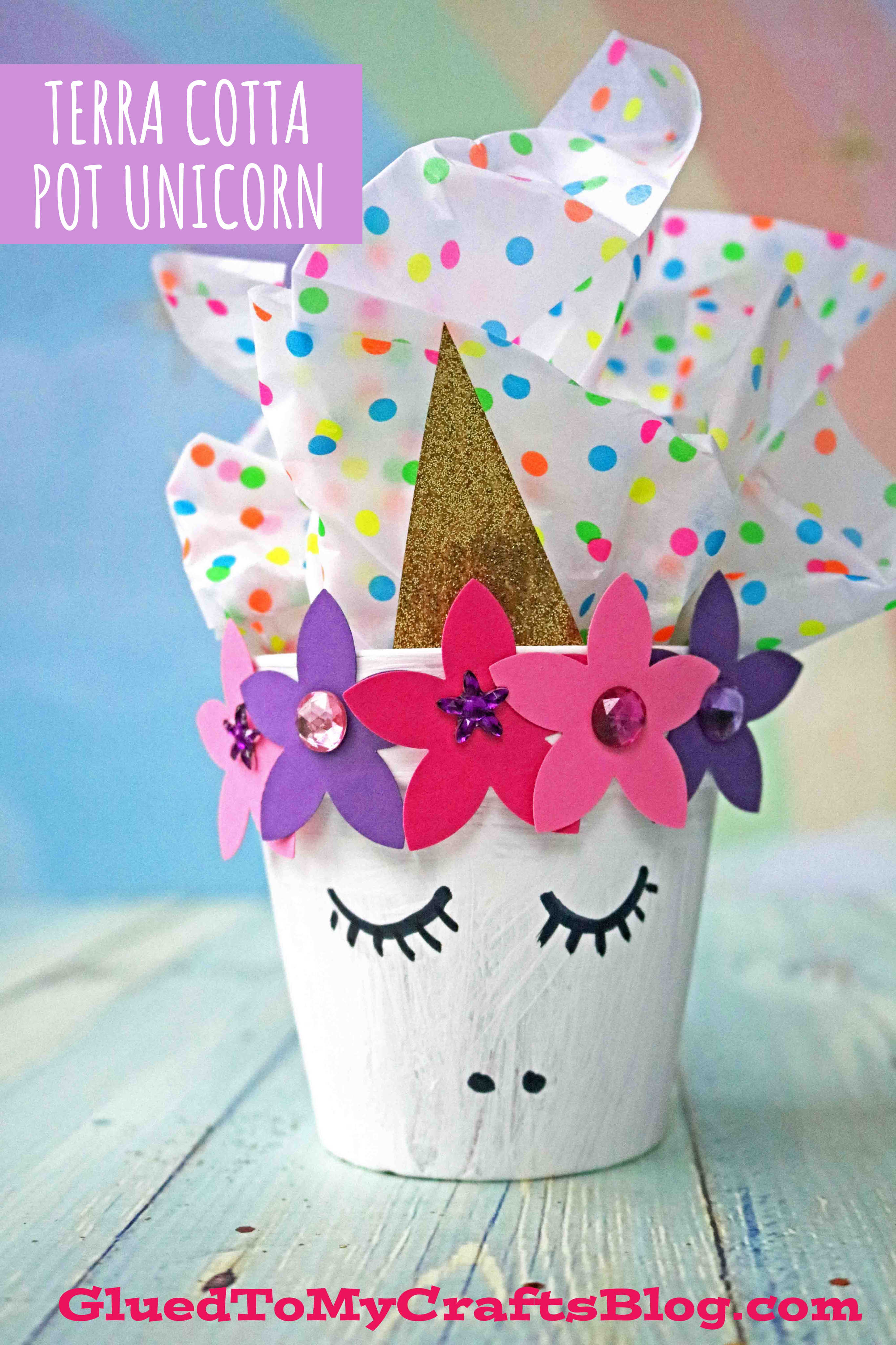 Turn A Terra Cotta Pot Into A Unicorn Decor Piece