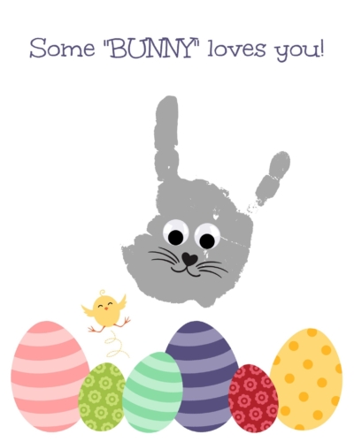 Handprint Some "Bunny" Loves You Keepsake