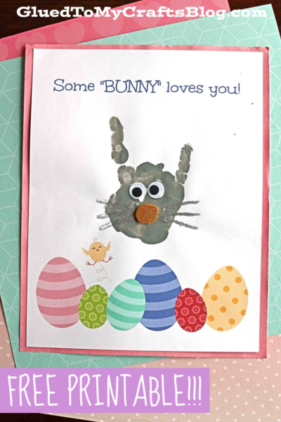 Handprint Some "Bunny" Loves You Keepsake