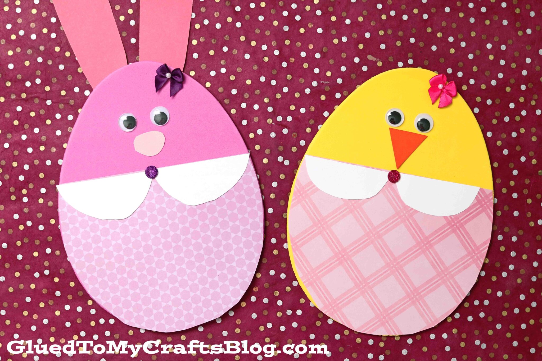 Foam Egg Easter Friends Craft Idea