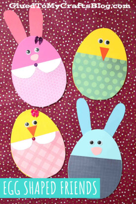 Foam Egg Easter Friends Craft Idea
