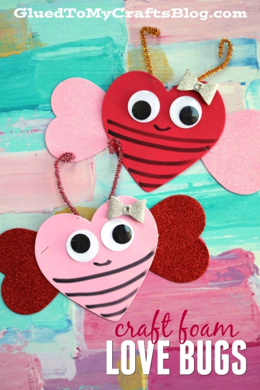 Art Project Ideas Using Craft Foam Hearts