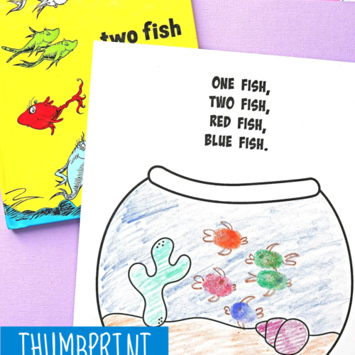 One Fish, Two Fish Thumbprint Craft Idea