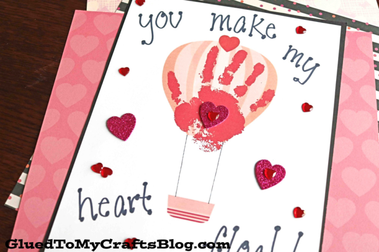 Handprint You Make My Heart Float Keepsake