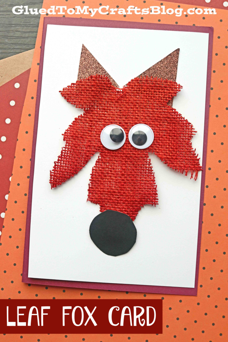 Leaf Fox Card Craft Idea For Fall