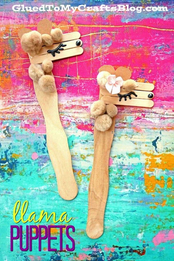 Pom Pom & Craft Stick Llama Puppet