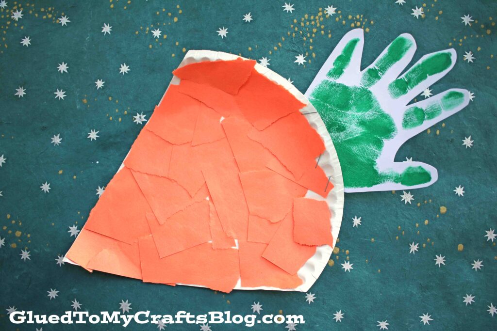 Paper Plate Carrot Craft Idea For Spring