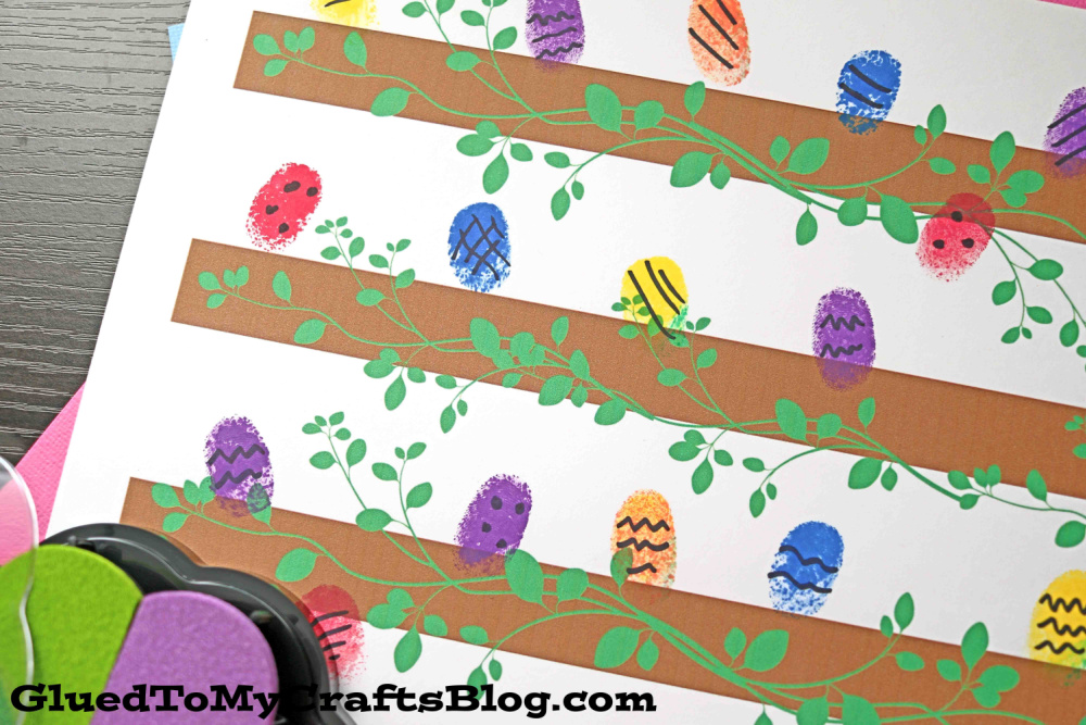 Thumbprint Easter Egg Hunt Craft On Paper