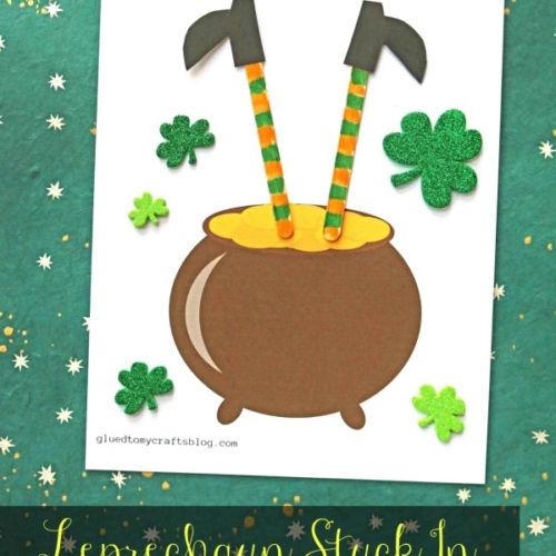 Leprechaun Stuck In A Pot of Gold Craft Idea