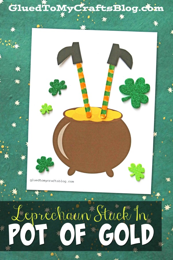 Leprechaun Stuck In A Pot of Gold Craft Idea